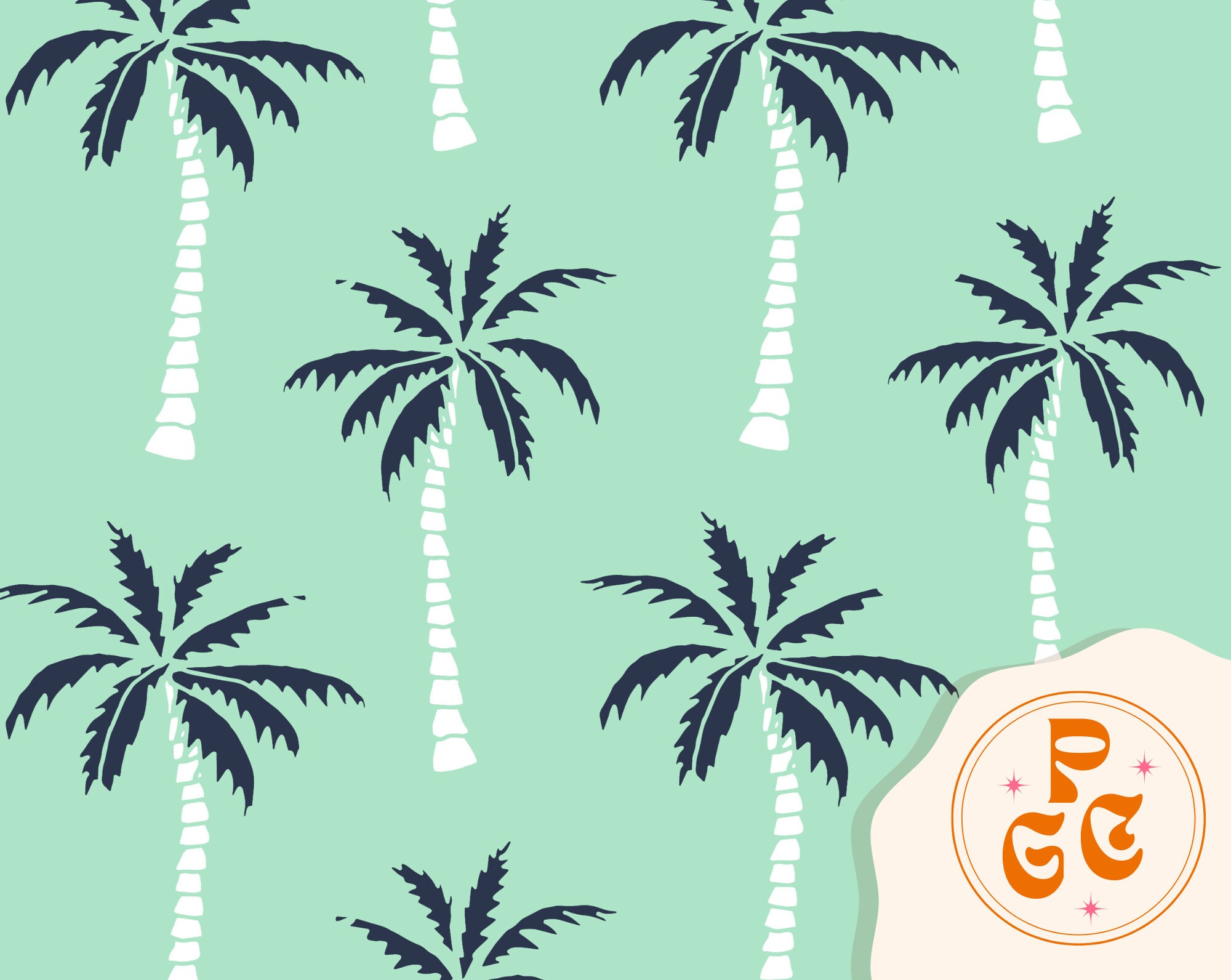 Palm Tree Background Pattern
