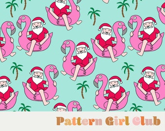 Tropical Santa - Etsy