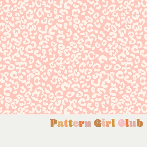 Pink Leopard Print Seamless Repeat Pattern Boho Neutral for - Etsy