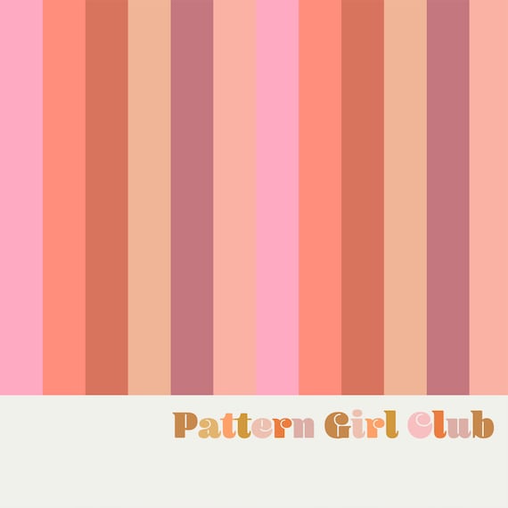 Vintage Ice Cream Stripes Seamless Repeat Pattern Boho Neutral | Etsy