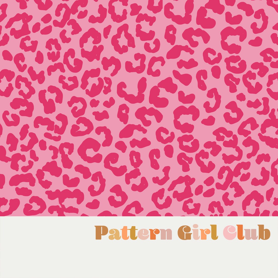 Pink Leopard Print Seamless Repeat Pattern Boho Neutral for Commercial ...