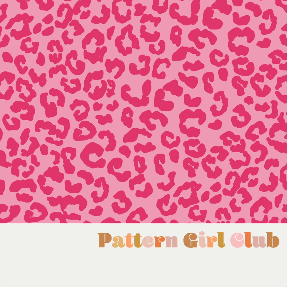 Pink Leopard Print Seamless Repeat Pattern Boho Neutral for - Etsy