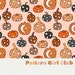 Ghost Floral Halloween Checkerboard Seamless Repeat Pattern - Etsy