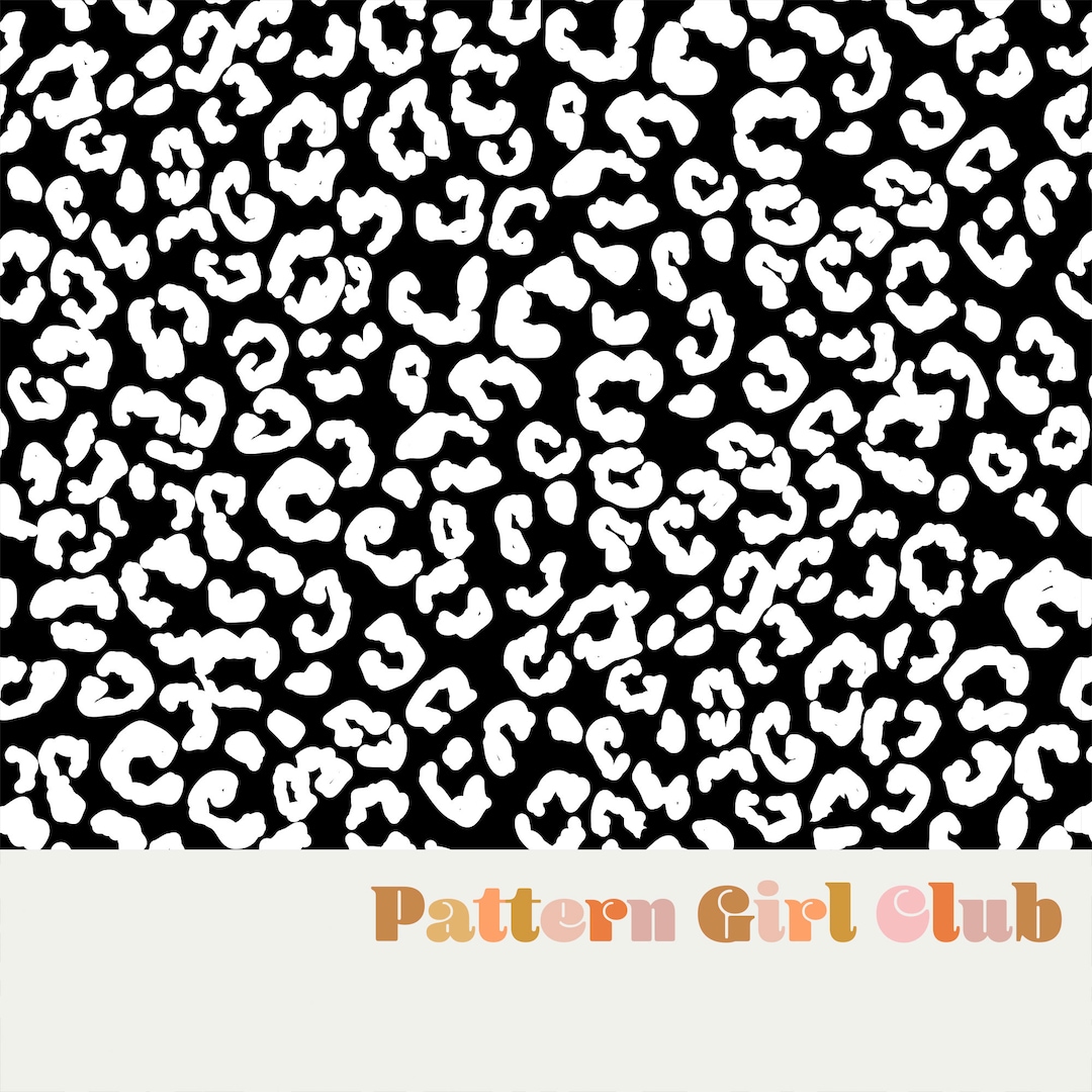 Black and White Cheetah Animal Print Seamless Repeat Pattern for ...