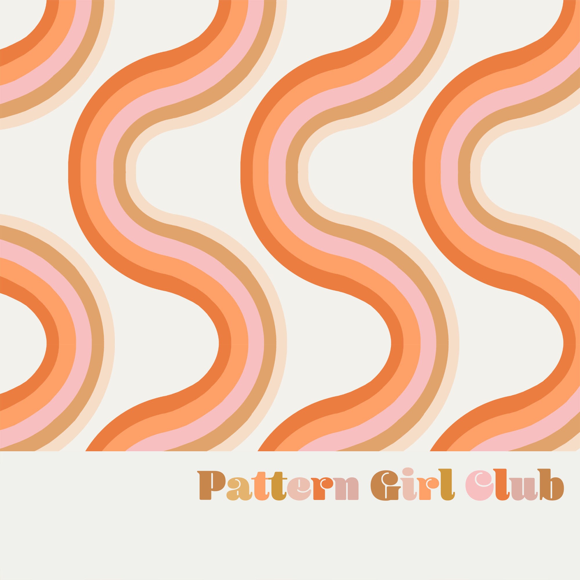 Retro Rainbow Groove 70s Seamless Repeat Pattern Boho Neutral - Etsy