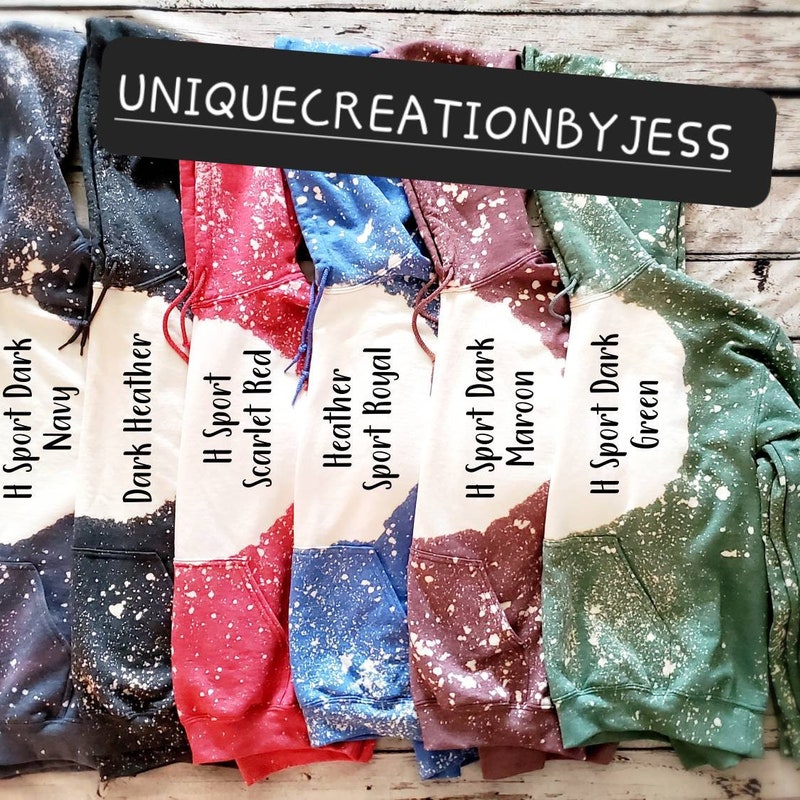 Bleached Hoodie Girls - Etsy