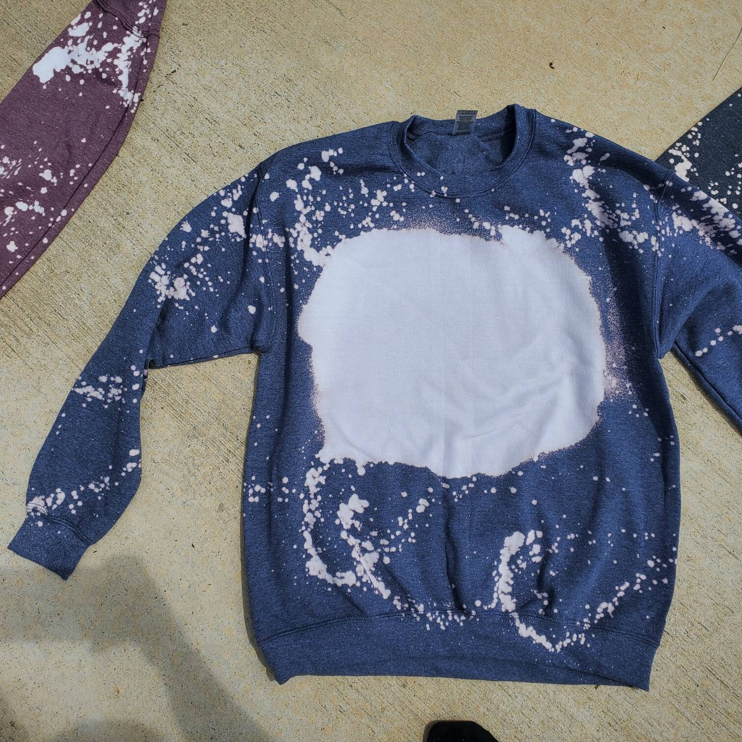 Bleached Blank Sweatshirts Gildan Sweatshirts Perfect for - Etsy
