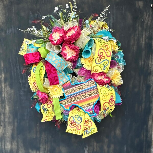 Fiesta Wreath - Etsy