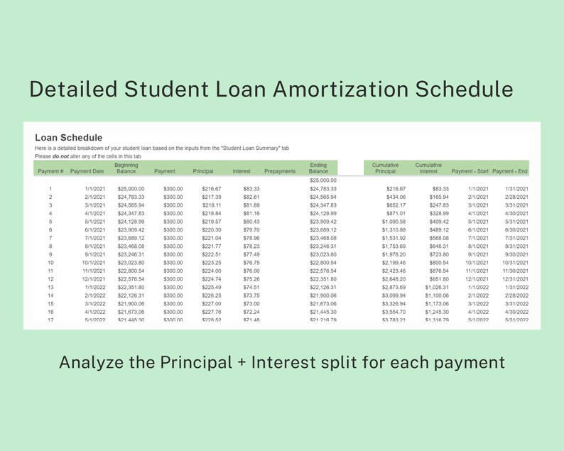 Student Loan Tracker | Debt Free Chart | Wealth Building | Loan ...