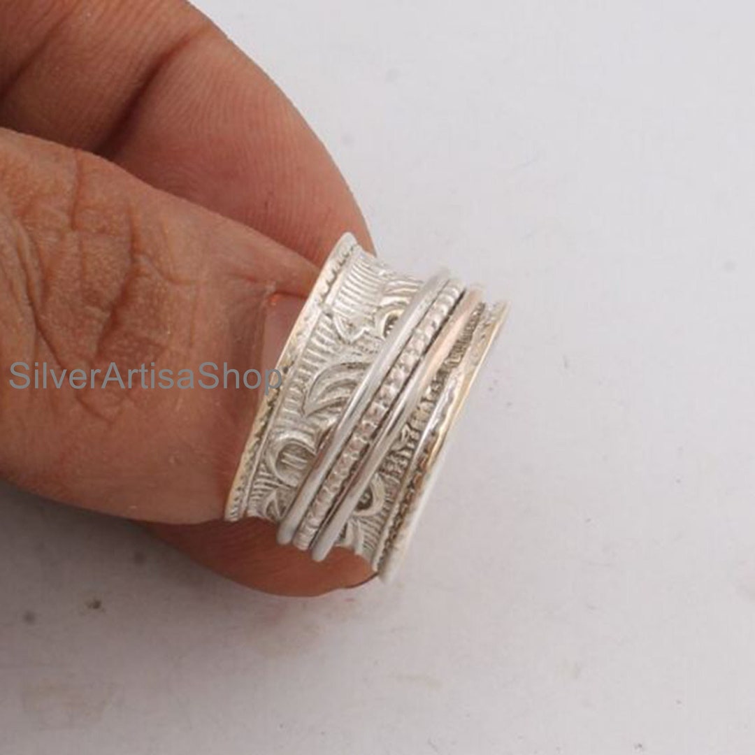 Silver Artisan Ring Thumb Finger Ring 925-silver Sterling Ring Handmade ...