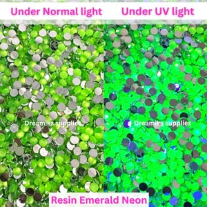 Neon Resin Rhinestone 1000pcs Bag Non-hotfix Flatback Resin 3MM-SS12 ...