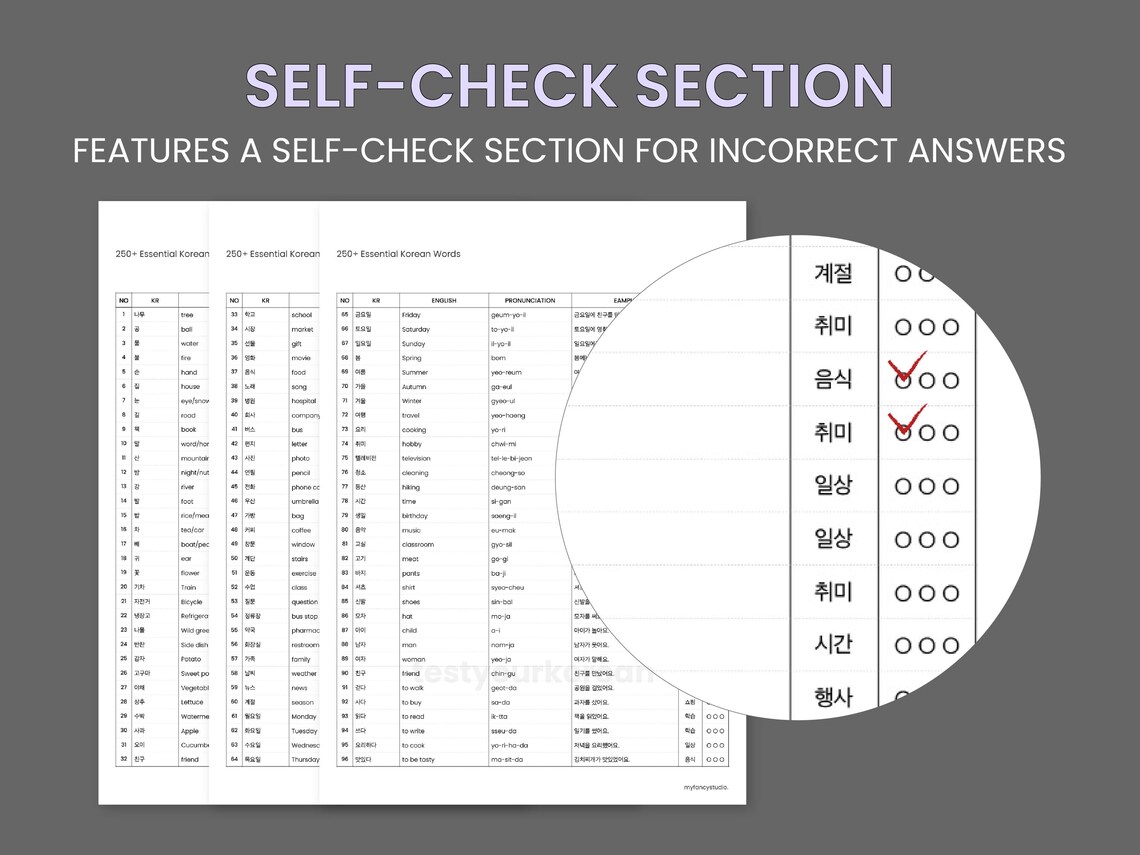 Korean Vocabulary Workbook | Essential Korean Words With English ...