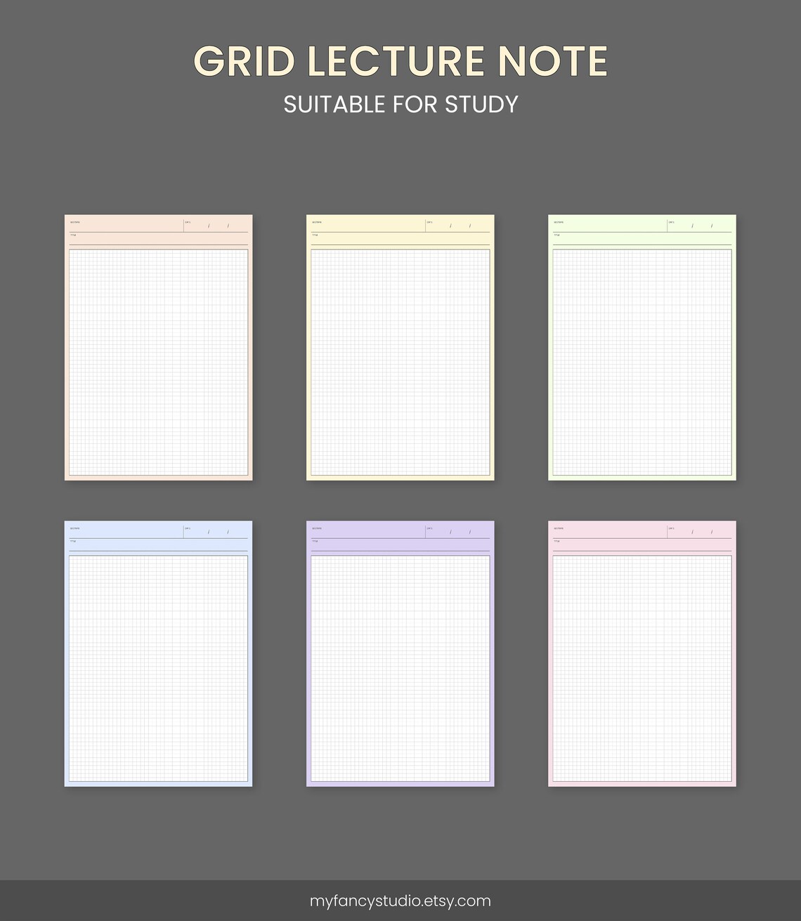 Student Note Taking Template Printable Bundle A4 LETTER - Etsy