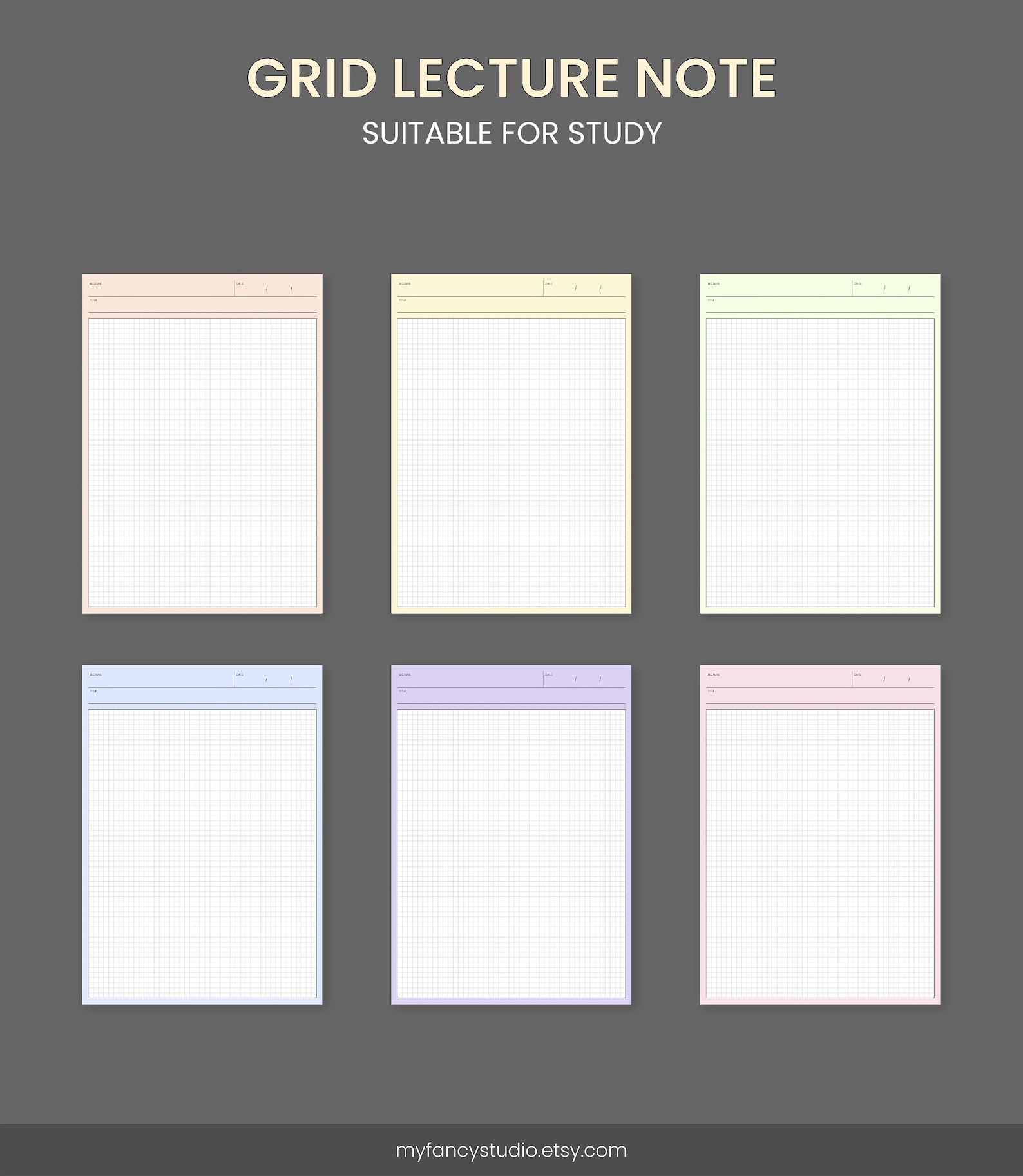 Student Note Taking Template Printable Bundle A4 LETTER - Etsy