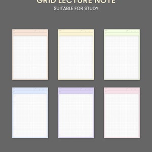 Student Note Taking Template Printable Bundle A4 LETTER - Etsy