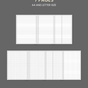 Student Note Taking Template Printable Bundle A4 LETTER - Etsy