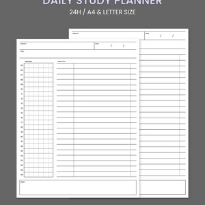 Student Note Taking Template Printable Bundle A4 LETTER - Etsy