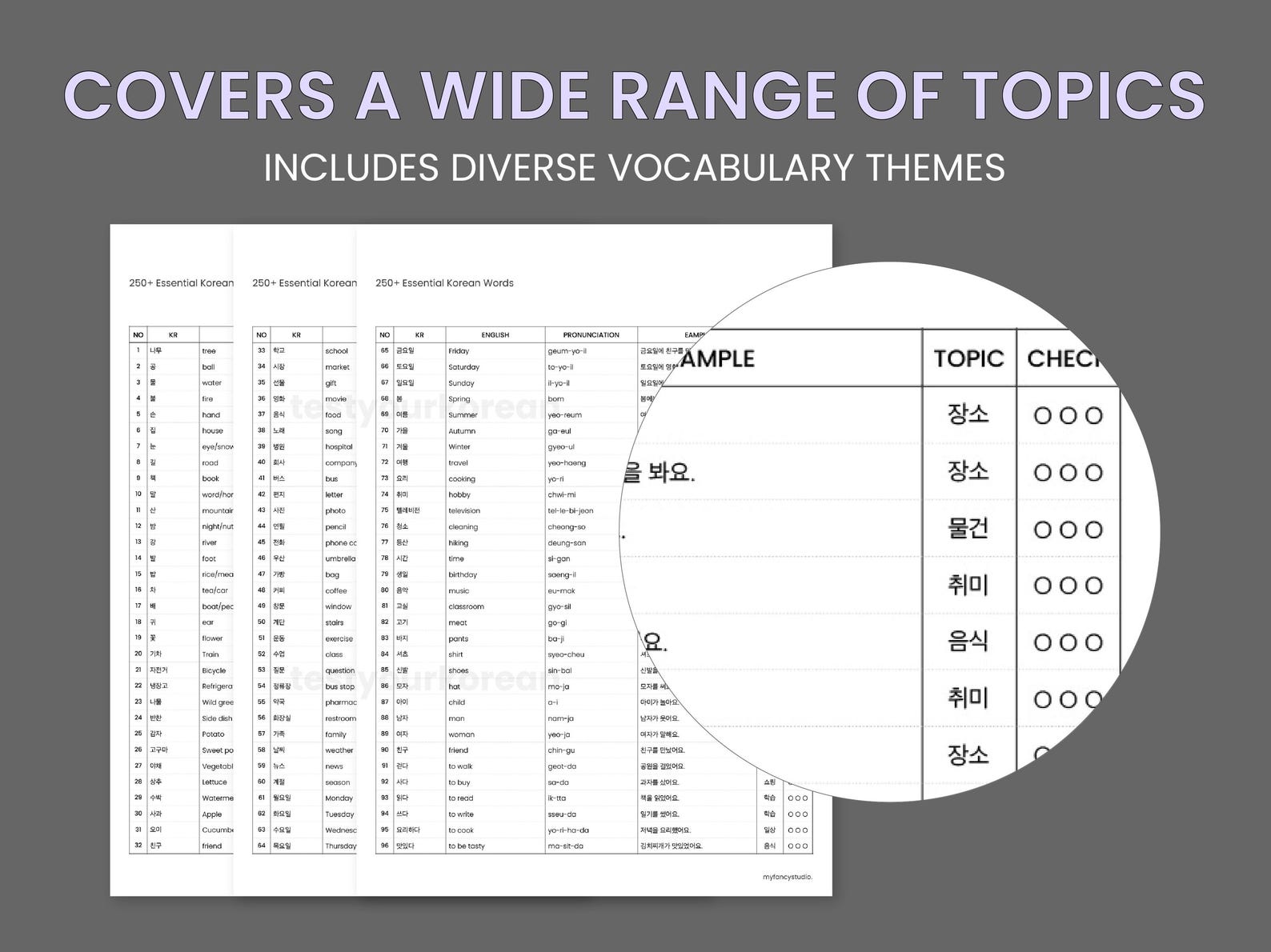 Korean Vocabulary Workbook | Essential Korean Words With English ...