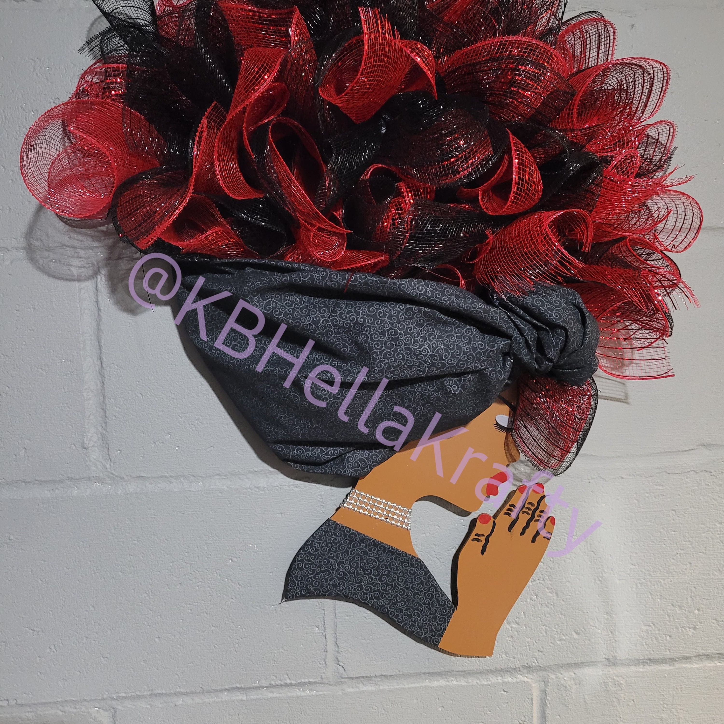 Custom Diva With Praying Hand Wreath - Etsy