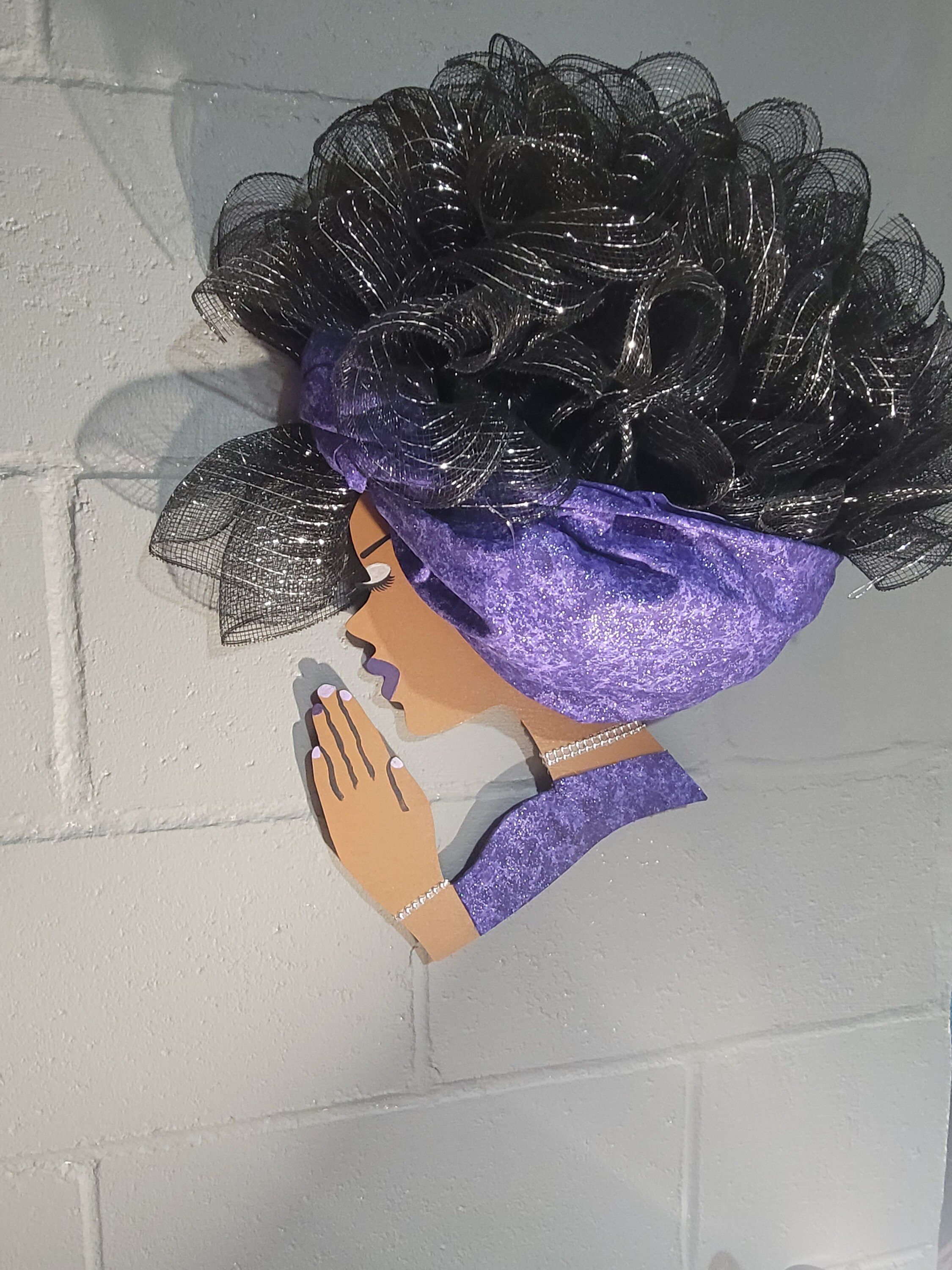 Custom Diva With Praying Hand Wreath - Etsy