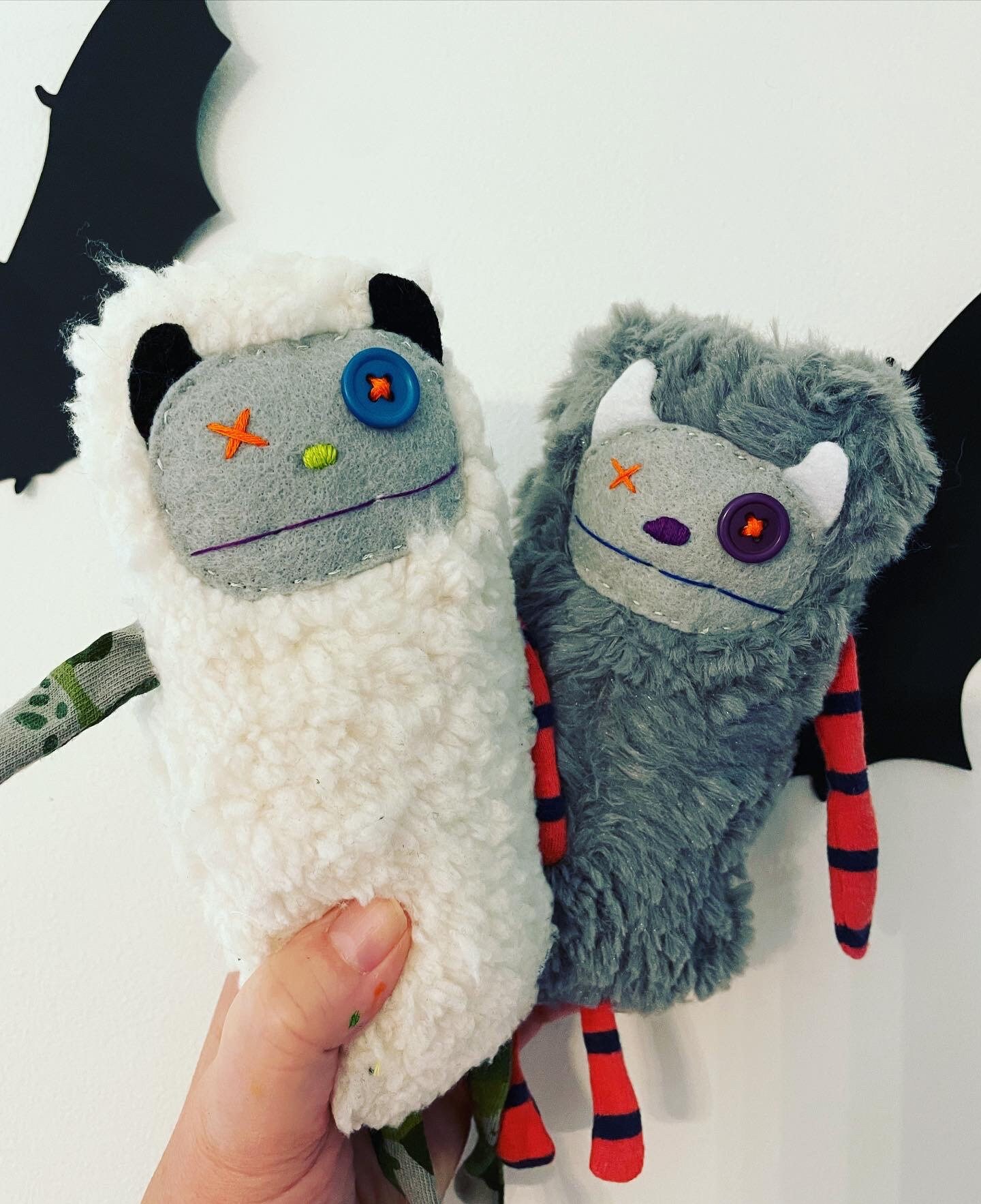 Mini Monster, Monster Plushie, Stuffed Monster, Felt and Fur Monster ...