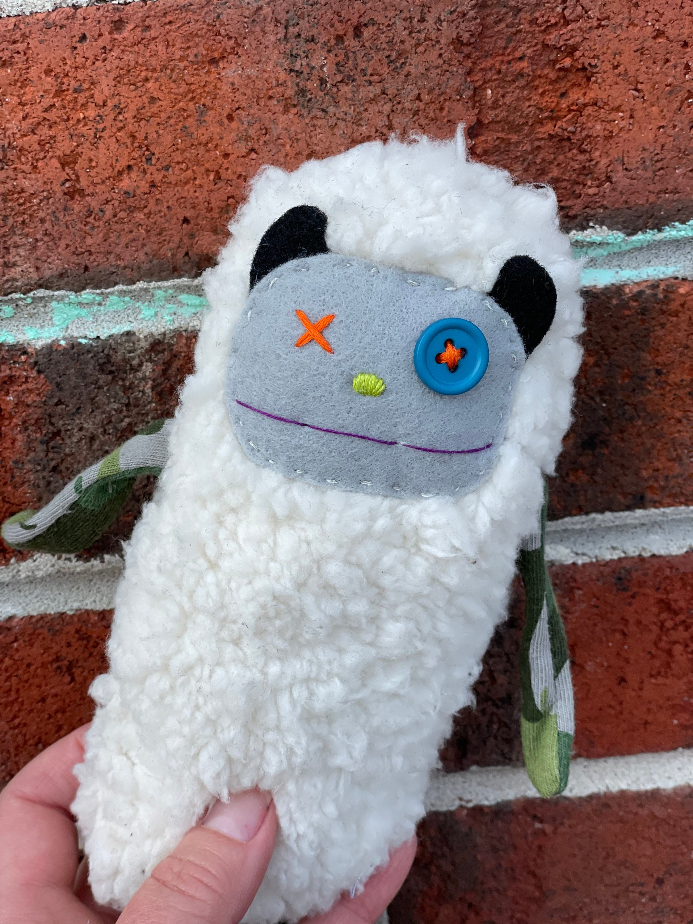 Mini Monster, Monster Plushie, Stuffed Monster, Felt and Fur Monster ...