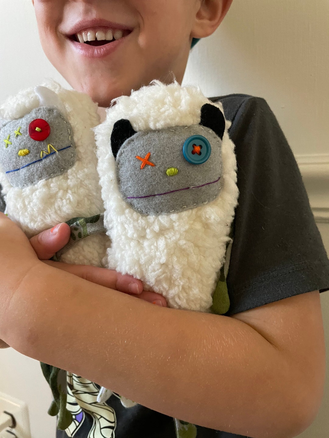 Mini Monster, Monster Plushie, Stuffed Monster, Felt and Fur Monster ...