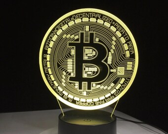 Bitcoin Lamp - Etsy