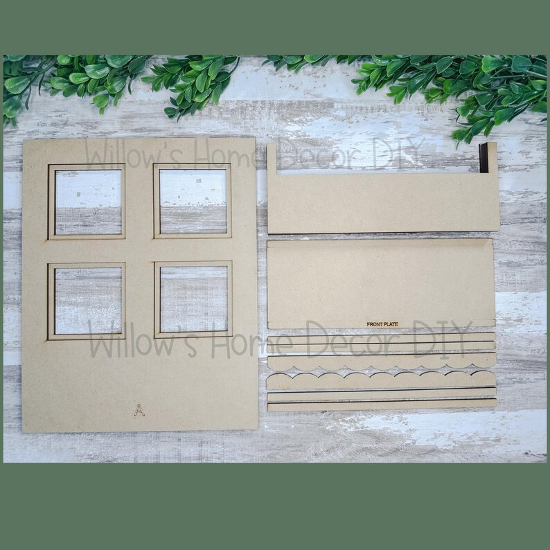 Interchangeable Window Box - DIY Wood Blank - Craft Kit - Mantle Decor ...