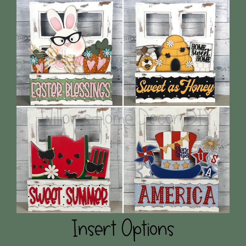 DIY Interchangeable Window Box Add-on Candy Hearts- Valentine's Wood ...