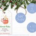 Printable Christmas Hot Cocoa Tag Warmest Wishes Watercolor Christmas ...