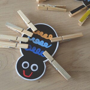 Laundry Clip Spider, Printable, Toddler Activity, Fine Motor Skills and ...