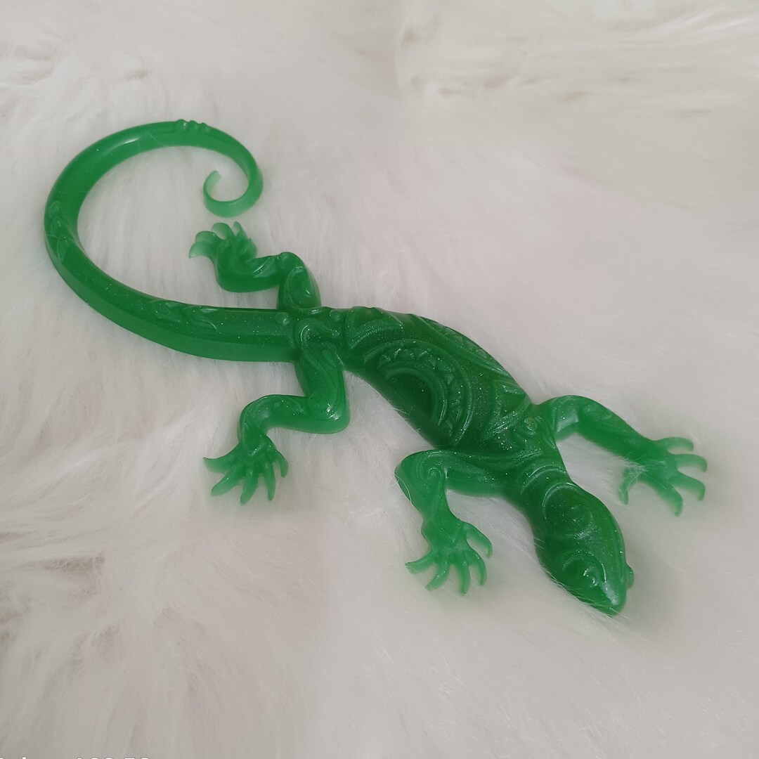 Gecko Lizard Green Made of Epoxy Resin - Etsy
