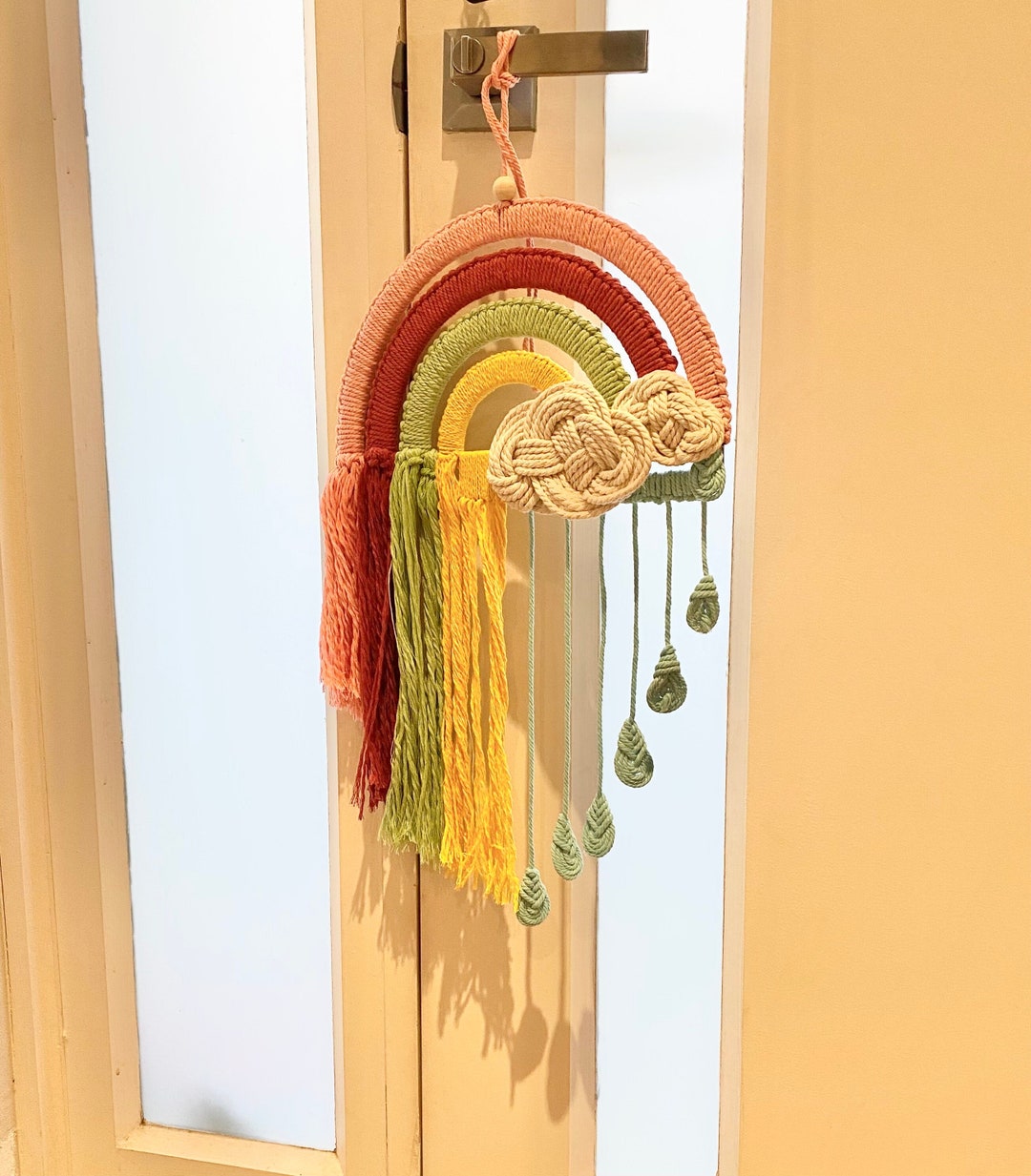 Boho Rainbow Wall Hanging Nursery Decor Macrame Wall - Etsy