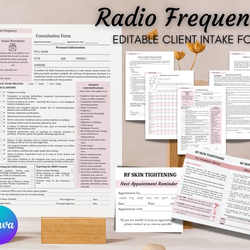 Body Sculpting Client Intake Forms Editable Body Contouring - Etsy