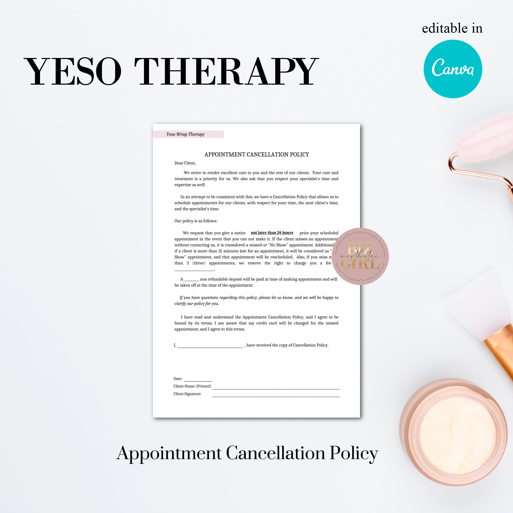 Editable Yeso Therapy Forms, Body Slimming Wrap Templates, Body ...