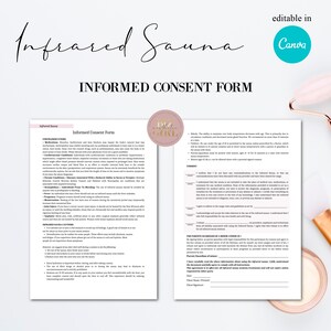 Editable Infrared Sauna Forms, Detox Sauna Consultation Form, Client ...