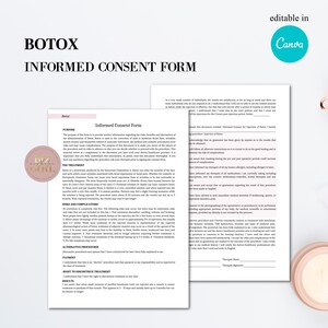 Editable Dermal Filler/ Botox/ Botulinum Toxin Forms - Etsy