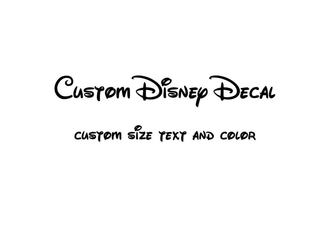 Custom Disney Vinyl Decal | Custom Decal | Disney Inspired - Etsy