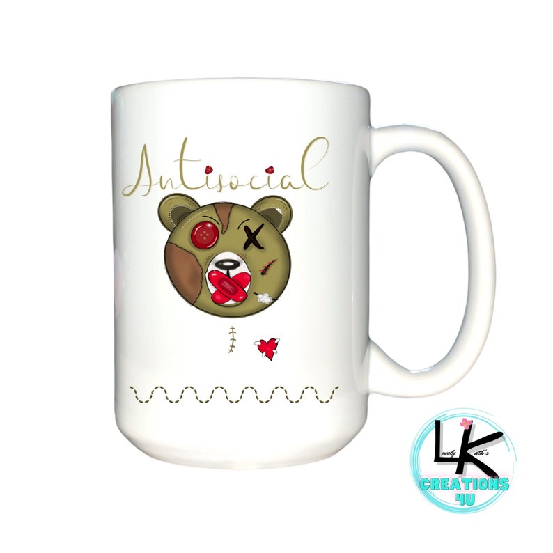 Anti-social Bear PNG: Sublimation Design (digital Download) - Etsy