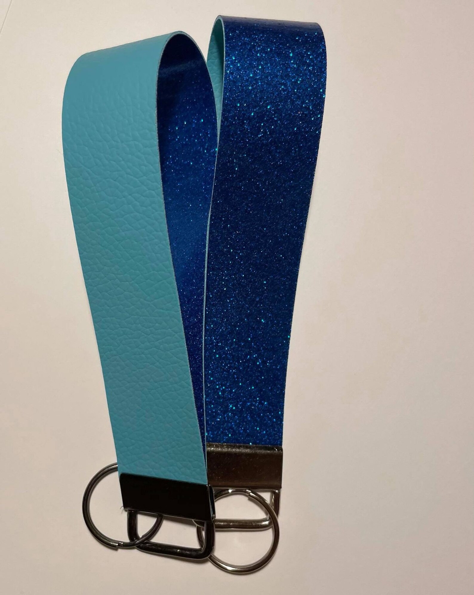 Light Blue Key Fobs Light Pink Key Fobs Key Chains Glittery - Etsy