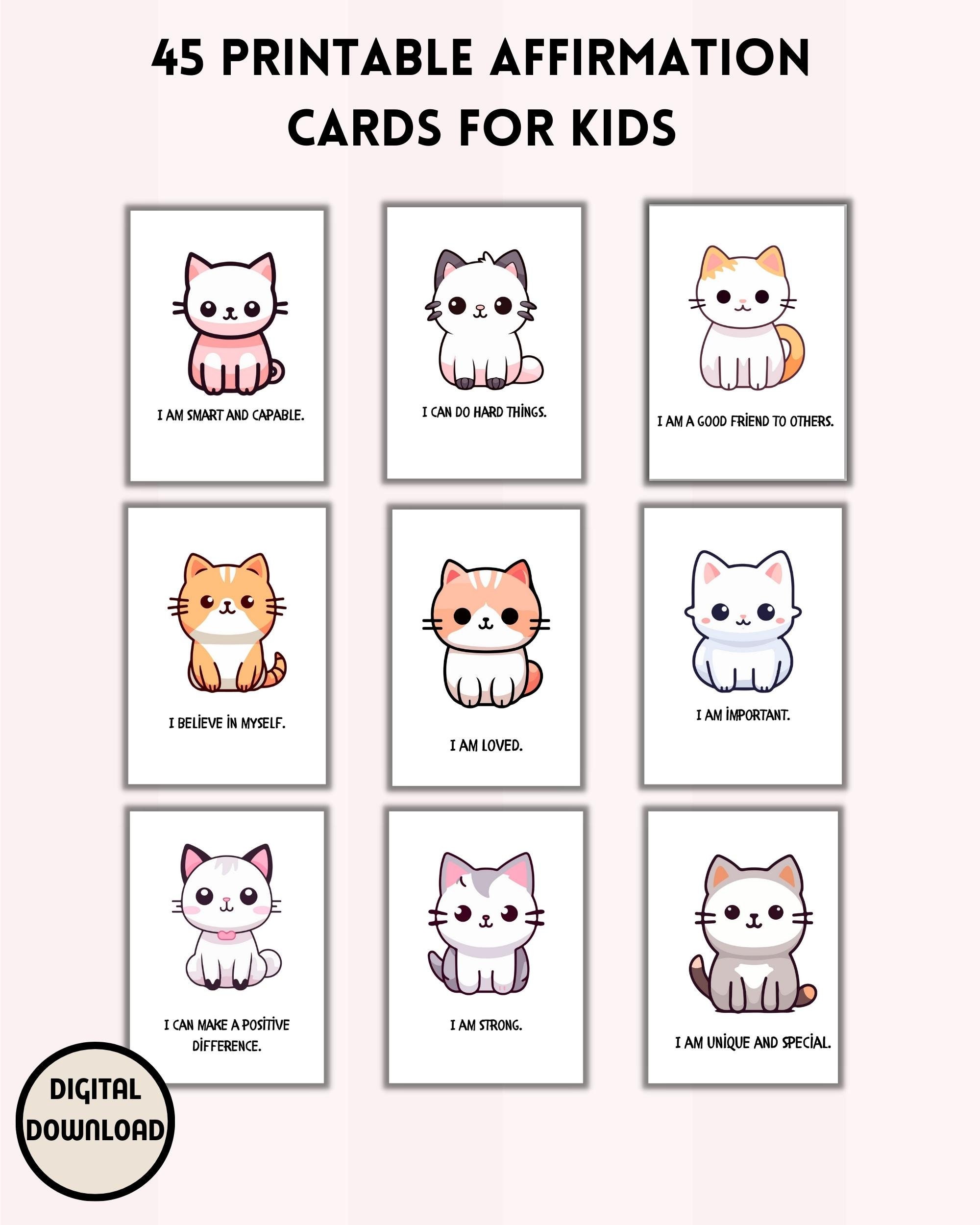 45 Printable Affirmation Cards, Printable Affirmation Cards ...