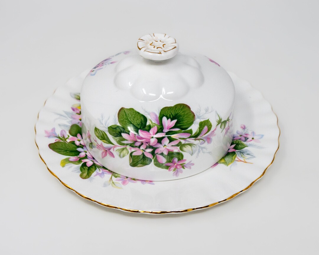 Royal Albert Butter Dish With Lid, Mayflower Pattern, Vintage Bone ...
