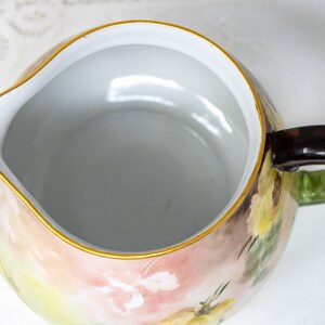 Limoges T&V Hand-painted Cider Pitcher, C.1892-1907s, Antique ...