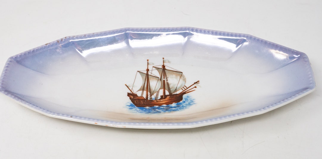 PK Unity Elognated Lustre Dish, Tallship, Made in Germany - Etsy