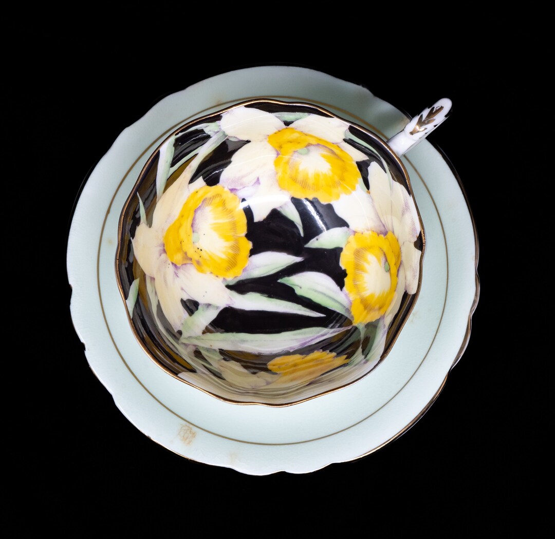 Paragon Double Warrant Daffodils Teacup, Pattern G7660, Vintage Bone ...
