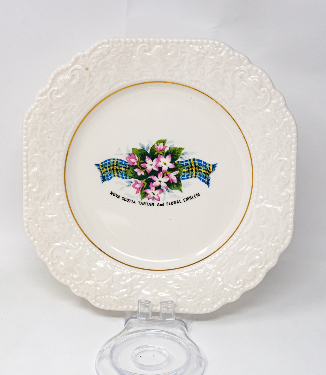 Lord Nelson Pottery "nova Scotia Tartan and Floral Emblem" Plate ...