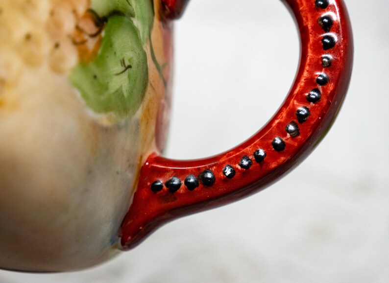 Limoges JPL Hand-painted Cider Pitcher, C.1891-1932, Antique Dinnerware ...