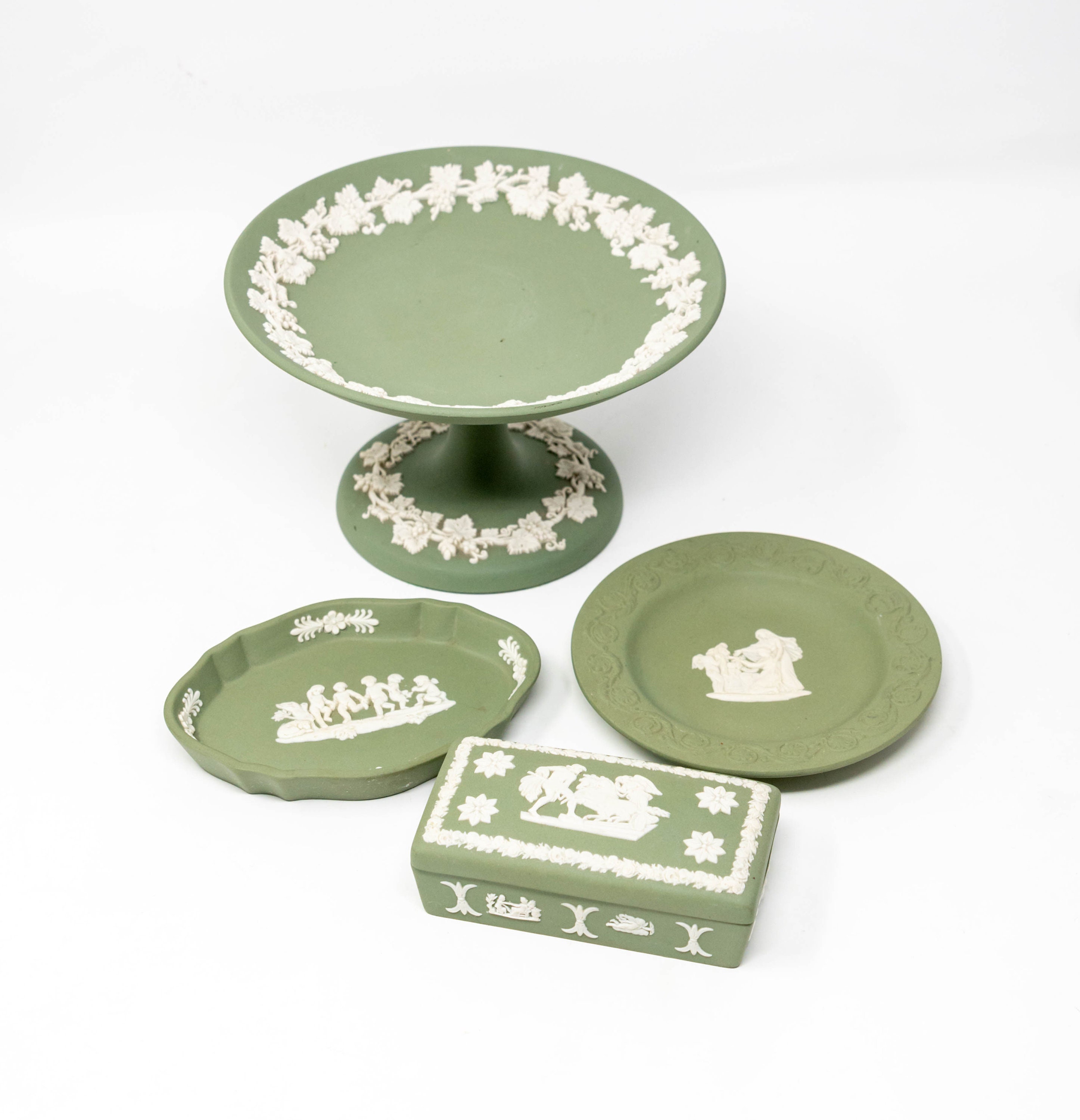 Green and White Jasperware - Etsy