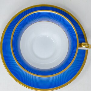 Eschenbach Blue Band, Radial Rings Teacup and Saucer Set, Vintage ...